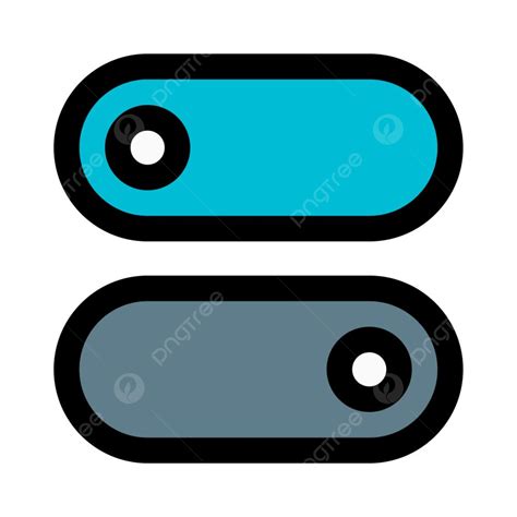 Toggle Switch Vector Hd Images Setting Toggle Switchs For Switching On