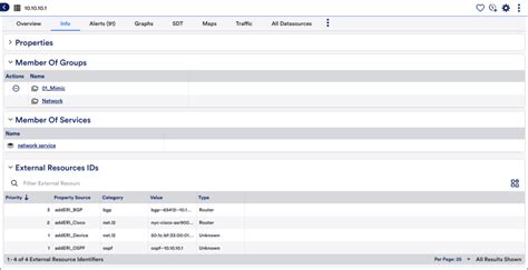Info Tab Logicmonitor