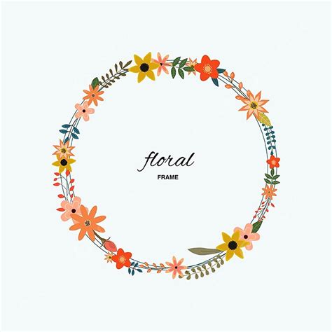 꽃 프레임 꽃 프레임 꽃 무늬 틀 Png 일러스트 및 벡터 에 대한 무료 다운로드 Pngtree