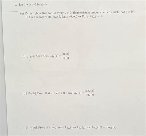 Solved A Pts Show That For For Every Y There Exists Chegg Com