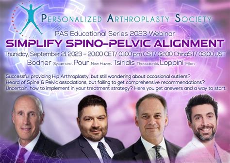 Register Now For The Simplify Spino Pelvic Alignment Webinar Join Us