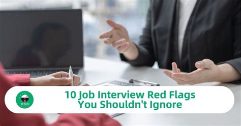 Job Interview Red Flags You Shouldn T Ignore As A Jobseeker