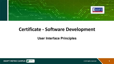 SOLUTION: Object oriented programming user interface principles - Studypool