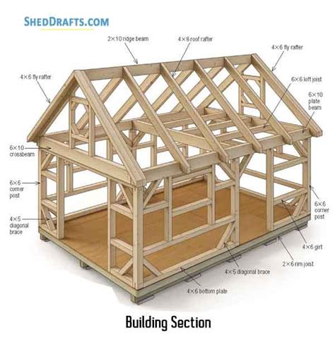 14×20 Post Beam Barn Shed Plans Artofit