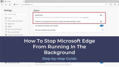 How To Stop Microsoft Edge From Running In The Background Easy Guide Tech Training Hq