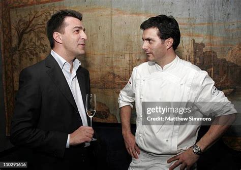20 Chef Yannick Alleno Dines At Ortolan With Jeri Ryan And Christophe