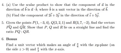 Solved A Use The Scalar Product To Show That The Chegg
