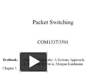 Ppt Packet Switching Powerpoint Presentation Free To Download Id B Ngfhm