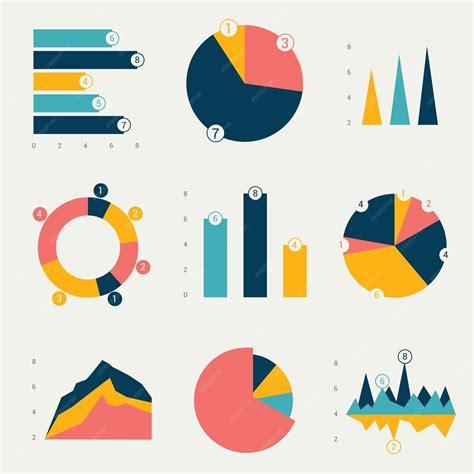 Premium Vector Flat Charts Graphs Vector Design