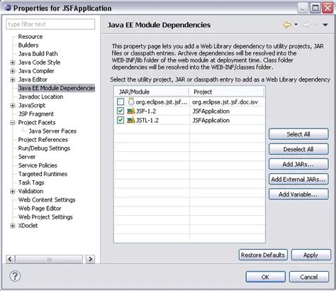 Eclipse Javaserver Faces Tooling User Guide Galileo Jsf Library