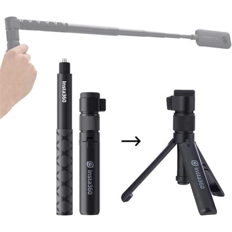 Insta360 Bullet Time Bundle Invisible Selfie Stick Handle With Fold Tripod Stand For X3 One X2