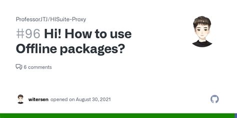 Hi How To Use Offline Packages · Issue 96 · Professorjtjhisuite