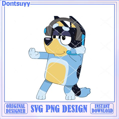 Bluey Gamer Bluey High Quality Svg And Png Files For Creative Projects