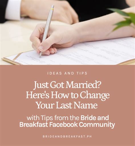 Tips For Changing Your Last Name Philippines Wedding Blog