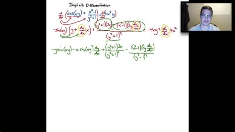 Implicit Differentiation (example 2 of 2) - AP Calculus AB - YouTube