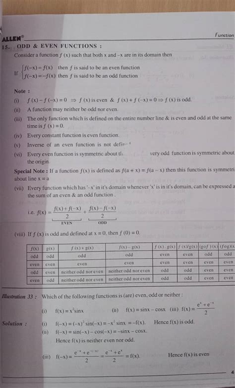 alle ∘ function 15 odd and even functions consider a function f x such