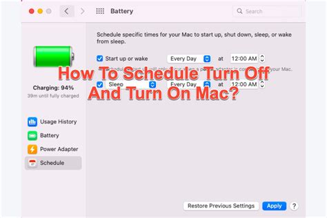 how to schedule turn off and turn on mac in 3 ways