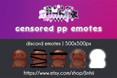 Censored Pp Emote Set Etsy