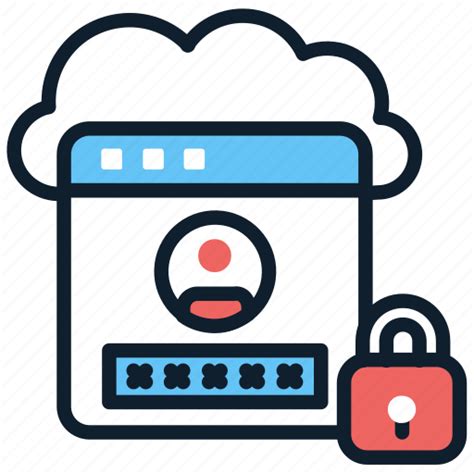 Cloud Authorization Data Authentication Security Safety Icon