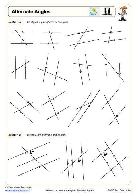 Angles Formed By Parallel Lines And Transversals Worksheet Pdf