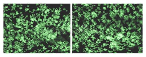 array with dynamic emitted particles abstract background bokeh effect