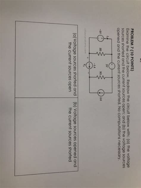 Solved Problem 7 10 Points Examine The Circuit Below