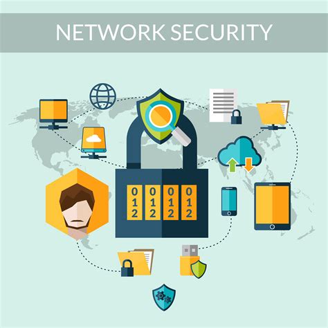 Network Security Concept 427836 Vector Art At Vecteezy