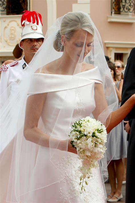 Charlene Wittstock Monaco Royal Wedding Giorgio Armani British