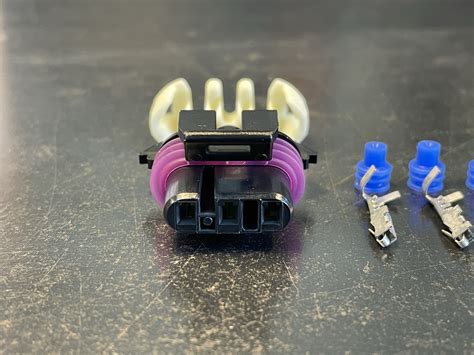 LS Crank Cam And MAP Sensor Connector Black PT Motorsport