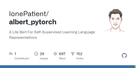 GitHub LonePatient Albert Pytorch A Lite Bert For Self Supervised Learning Language