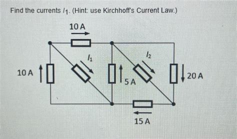 Solved Find The Currents Hint Use Kirchhoff S Current Chegg
