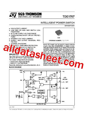 TDE1707 Datasheet PDF STMicroelectronics
