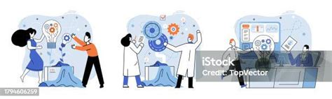 복잡한 문제를 해결하는 팀 팀워크 벡터 일러스트 은유 사업의 사명 가치 문제 해결에 있어서의 인적 자원 18 19세에 대한 스톡