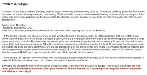 Solved Problem 4 9 Algo A Builder Has Located A Piece Of
