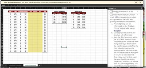 solved 1 1 use the vlookup function in cell f3 to