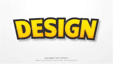 premium vector text effect editable template vector design 3d bold style
