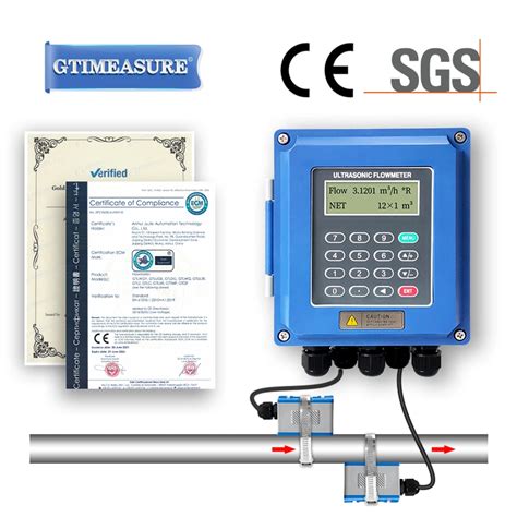 Flowmeter MA RS Remote Display Ultrasonic Flowmeter Clamp China Ultrasonic Flow Meter