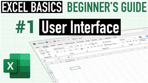 001 Excel User Interface Excel Tutorial For Beginners Youtube
