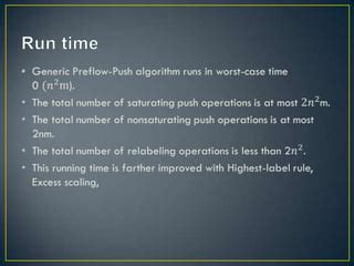 Max Flow Problem And Push Relabel Algorithem PPTX Computing Technology Computing