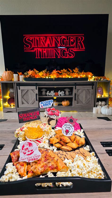 🎬 Stranger Things Snack Board Movie Night Snack Boards Series The