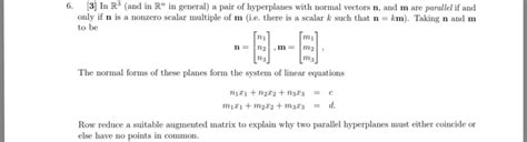 solved in r 3 and in r n in general a pair of hyperplanes