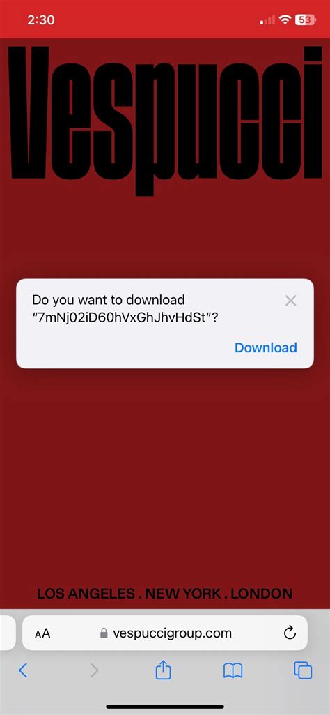 download pop up on website phone browser developing with prismic