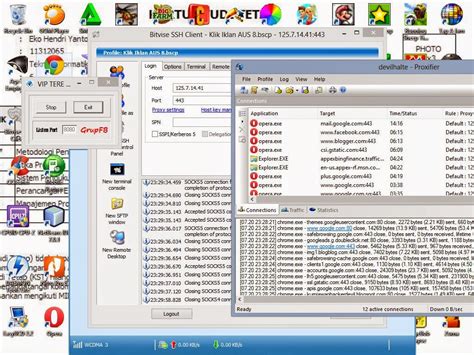 cara menggunakan ssh bitvise dan proxifier internet gratis