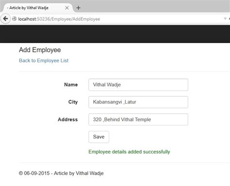 CRUD Operations In ASP NET MVC Using Dapper ORM