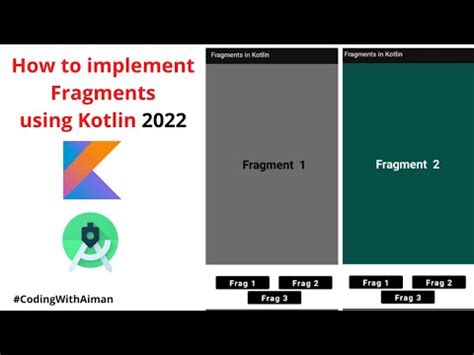 How to Implement Fragments Using Kotlin in Android Studio| 2022||Fragments in Kotlin|Kotlin ...