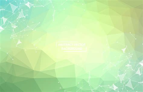 추상 녹색 빛 기하학적 다각형 배경 분자 및 통신 점이 있는 연결된 선입니다 과학 화학 생물학 의학 기술의 개념 0명에 대한 스톡 벡터 아트 및 기타 이미지 Istock