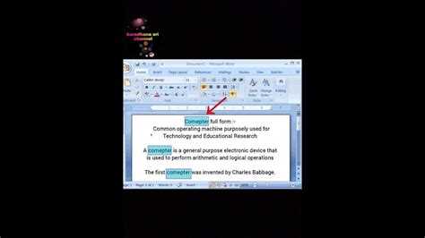 Ms Word In Tamil Shortcut Keys Tamil Ctrl H In Ms Tamil Shortcut Key Ctrl In Msword