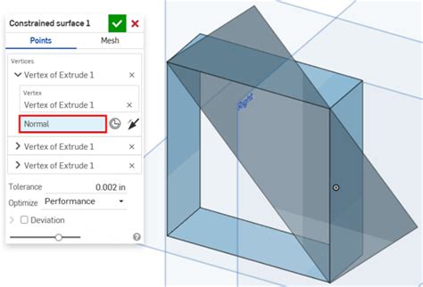 constrained surface