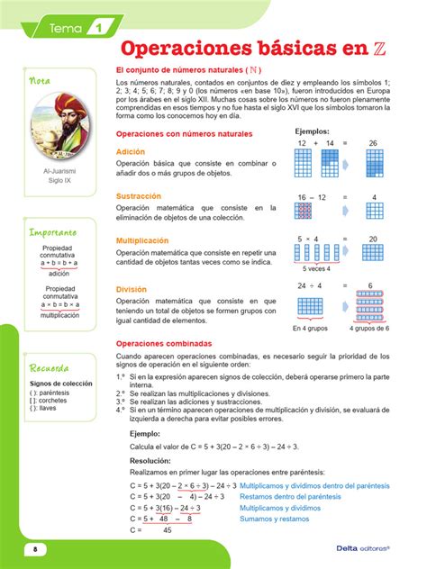Operaciones Basicas Pdf Multiplicación Entero