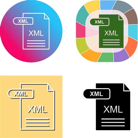 Xml Icon Design 44164063 Vector Art At Vecteezy